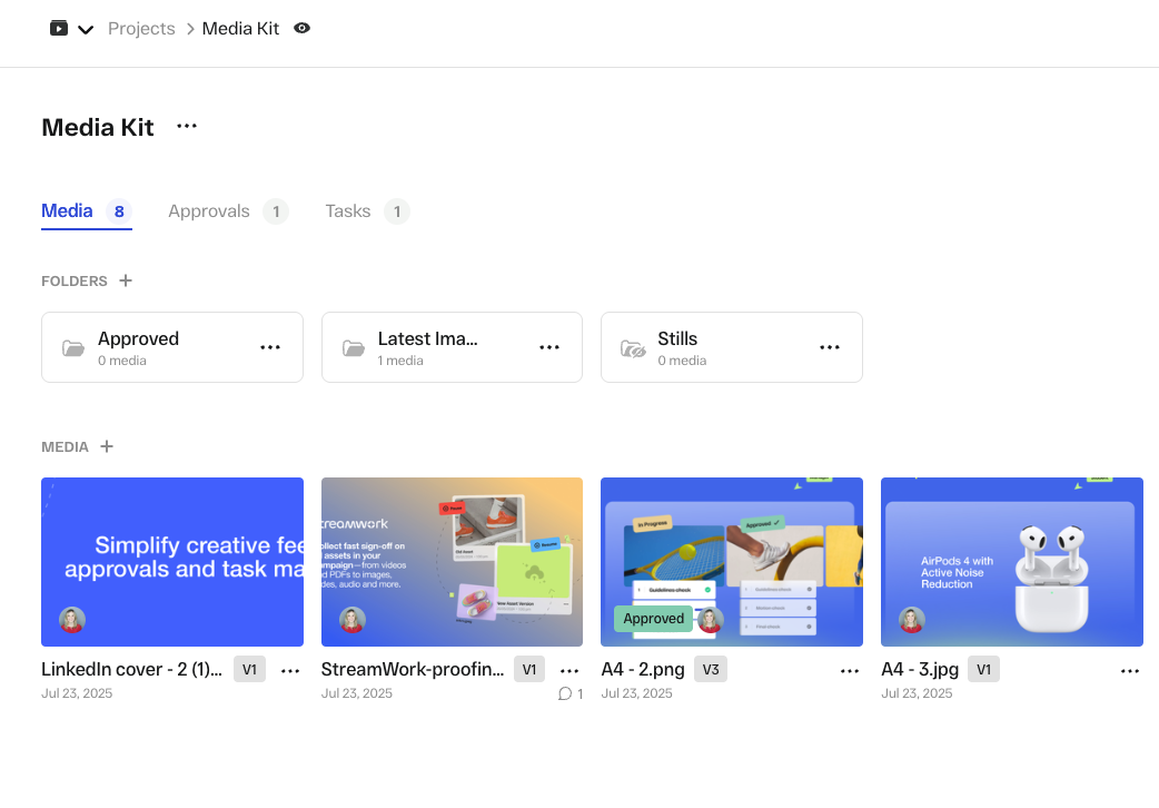 How do I download a media file?